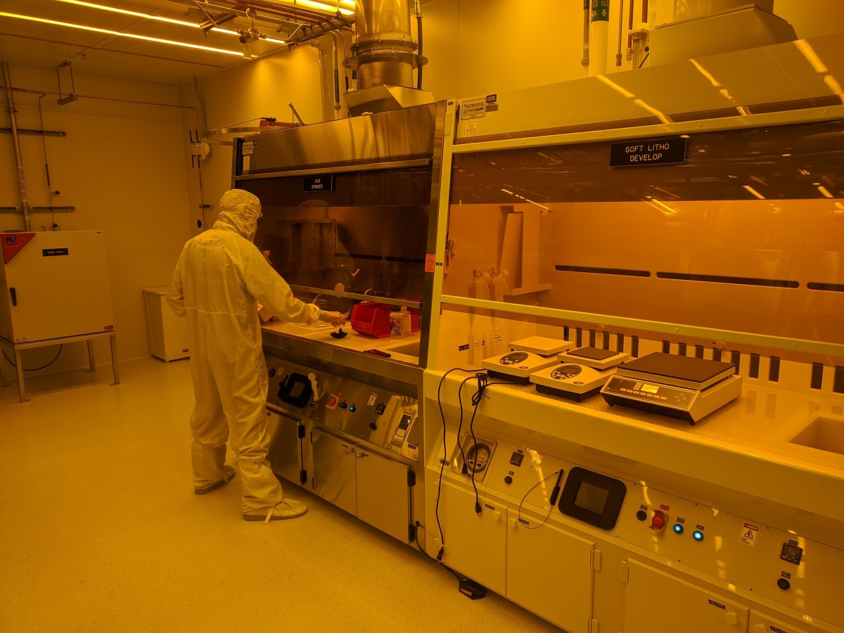 MIT.nano staff prepare the soft lithography space | MIT.nano